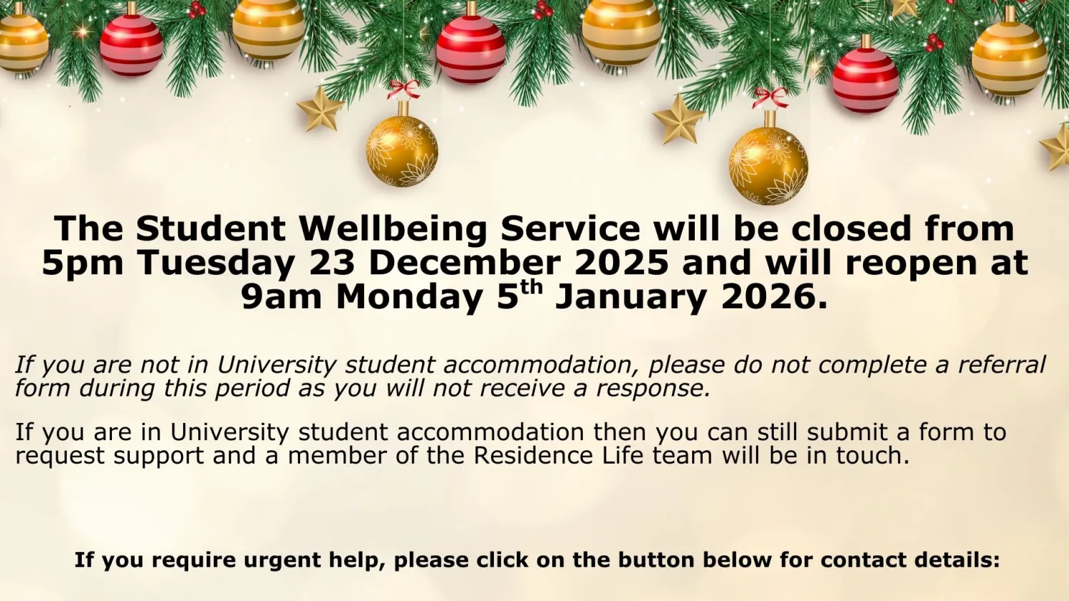 Student Wellbeing Service | Student Wellbeing Service